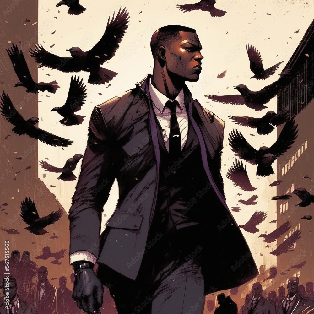 original character design: The King of Crows (generative AI content ...