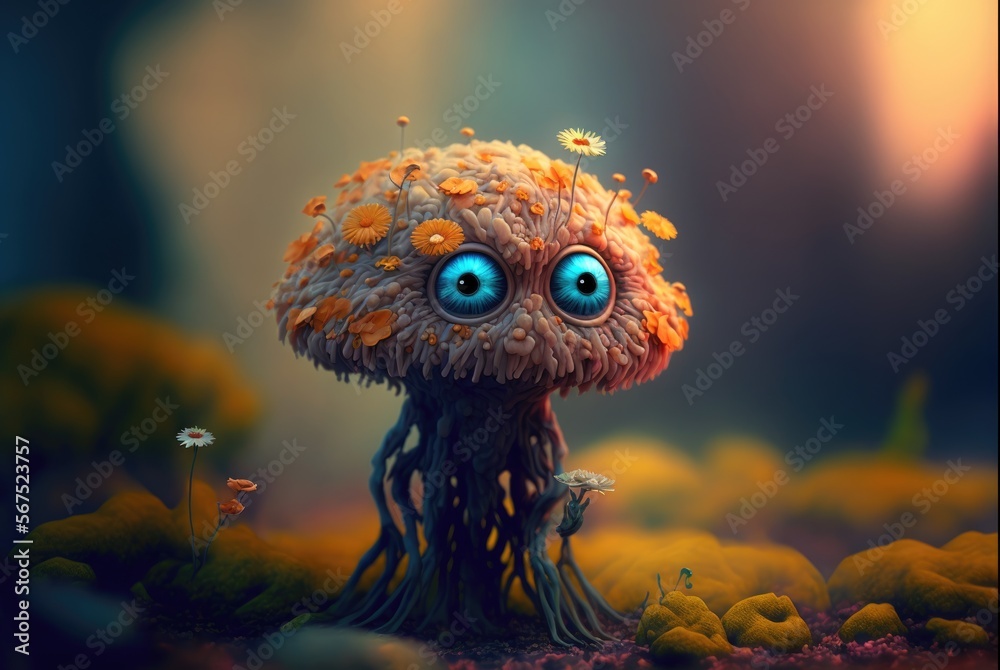 Infected forest flora, zombie pathogen changes any plant and forms ...