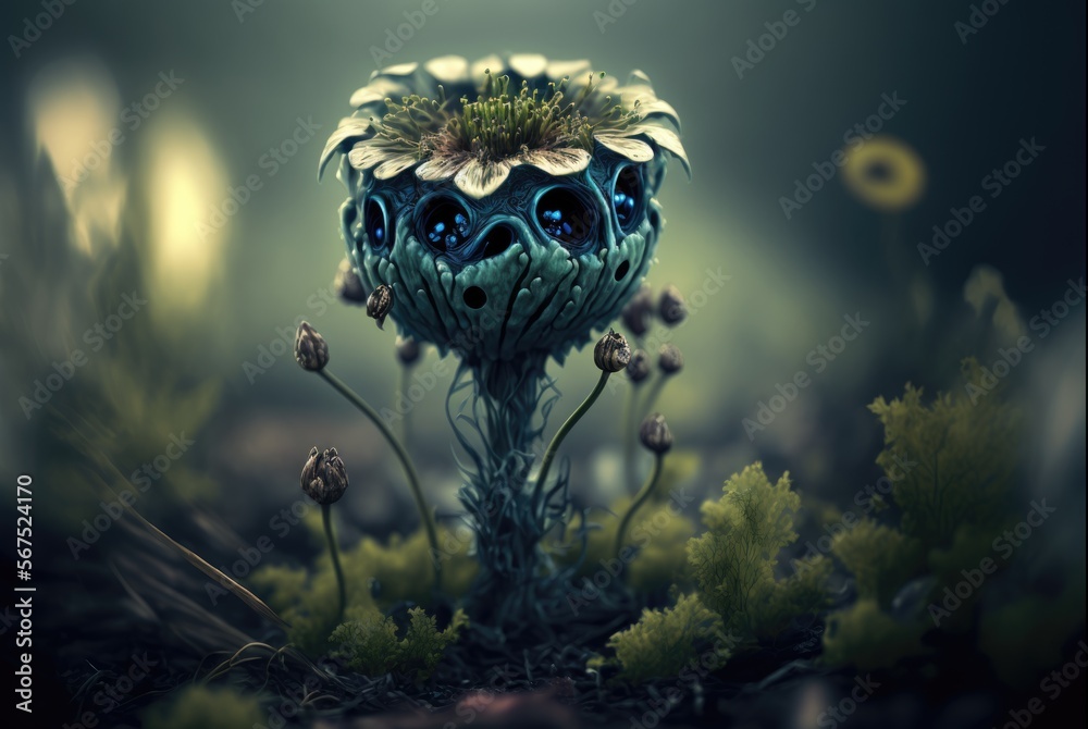 Infected forest flora, zombie pathogen changes any plant and forms ...