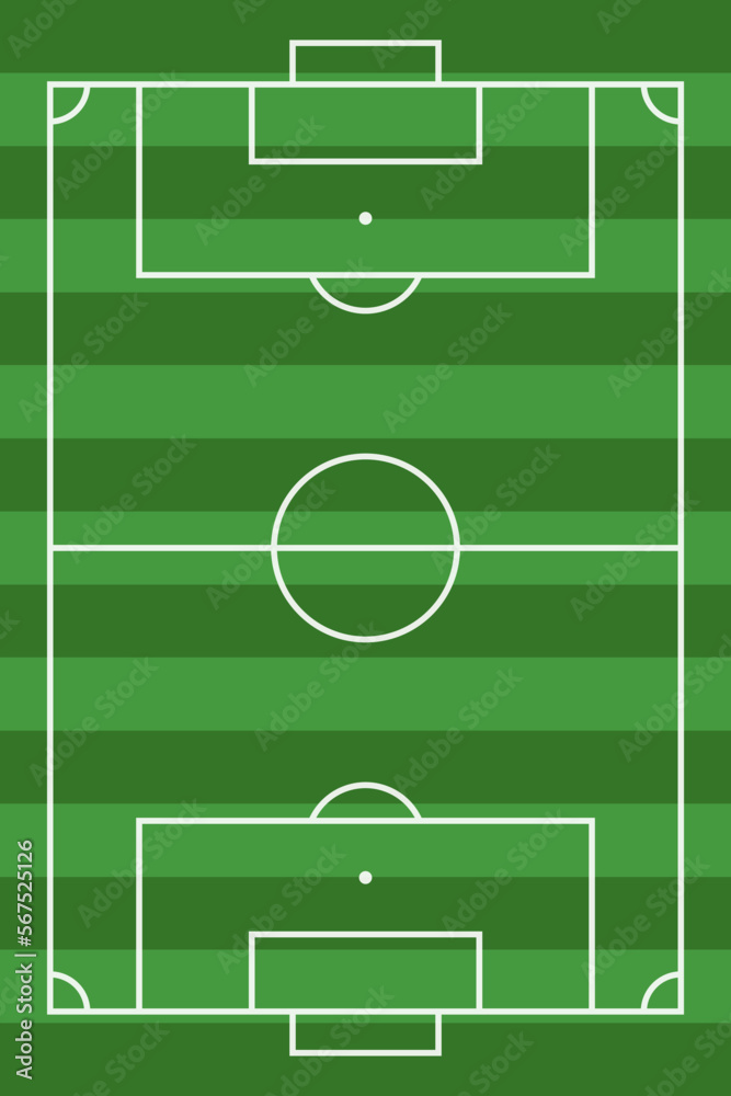 Soccer field. Football stadium. Green line grass isolated on white ...