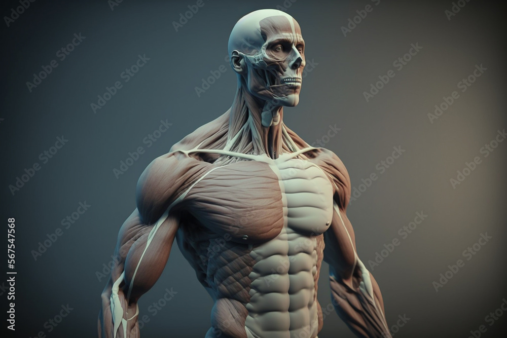 Human anatomy muscular skeleton bone structure for medical purposes and ...