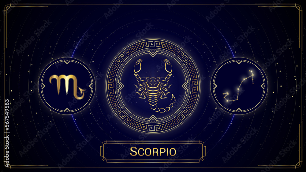 Scorpion Scorpio Zodiac Sign, Symbol, Stellar Star Constellation ...