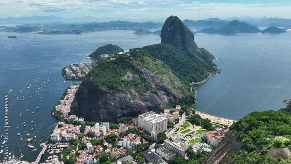 Sugar Loaf Mountain At Downtown Rio De Janeiro In Rio De Janeiro Brazil ...