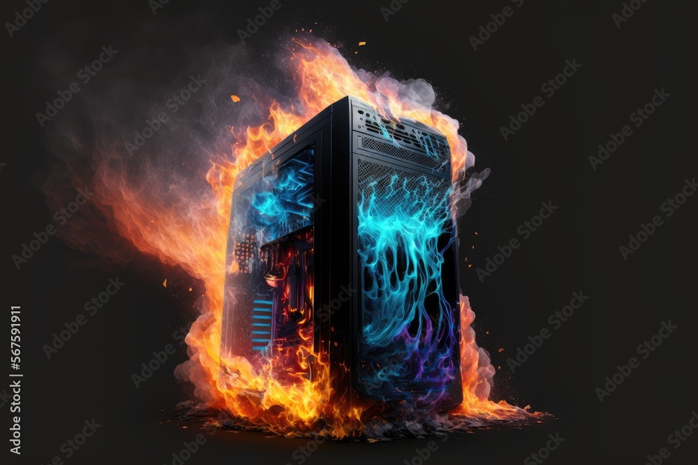 The Hazards of a Fire on Your Computer Exploring the Devastation of ...