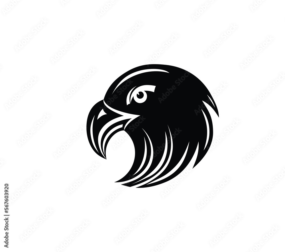 Eagle Face Logo, art vector design Stock Vector | Adobe Stock
