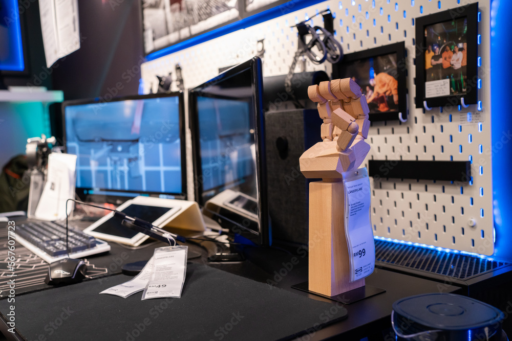 PENANG, MALAYSIA - NOV 24, 2021: IKEA brand new IKEA collaboration ASUS ...