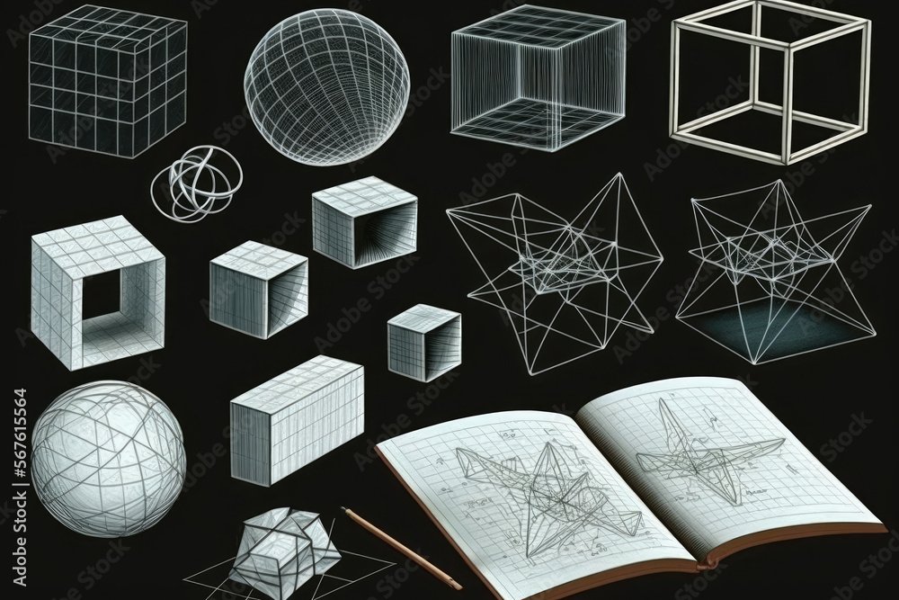 Abstract shapes of and graphs from linear algebra, background or ...