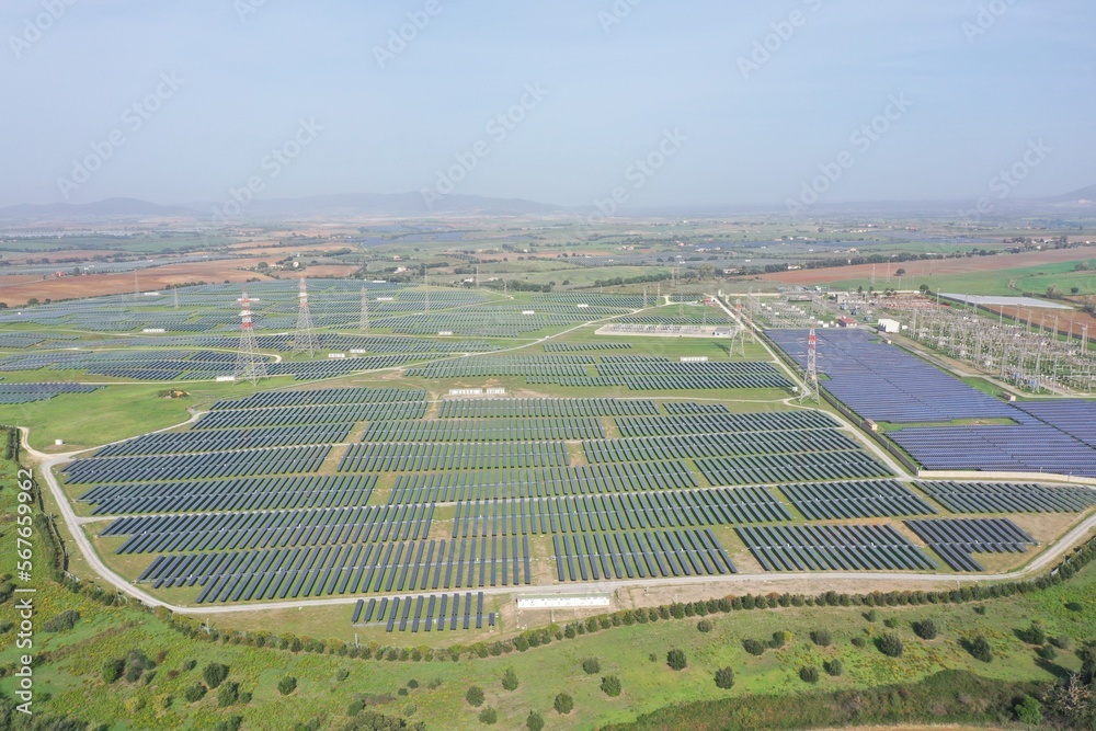 Stockfoto med beskrivningen Solar energy from the exploitation of ...