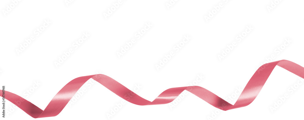 pink color ribbon on transparent background, PNG image. ribbon elements ...