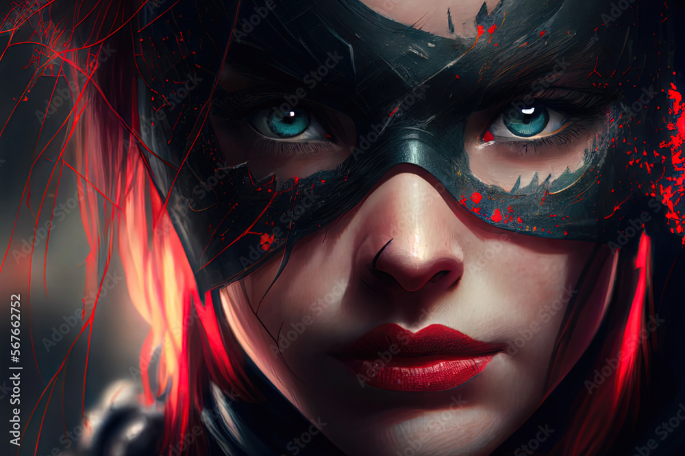 fictional character, ai generated 3d render of a child super villain ...