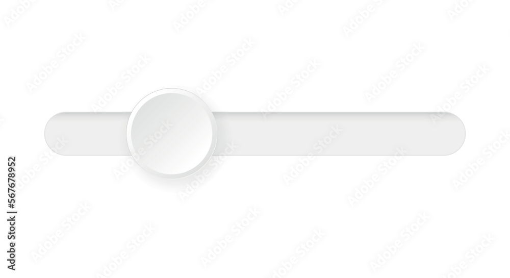 Switch slider icon in flat style. Volume control vector illustration on ...
