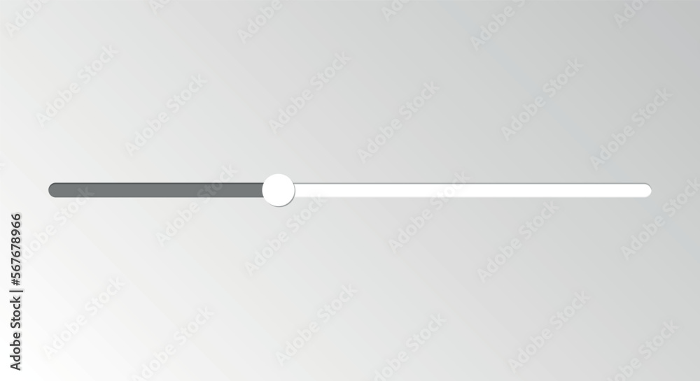 Switch slider icon in flat style. Volume control vector illustration on ...