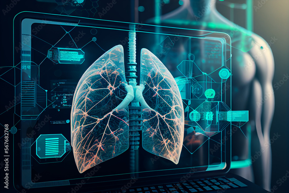 Healthcare and medicine, Virus, Doctor and robotics research diagnose ...