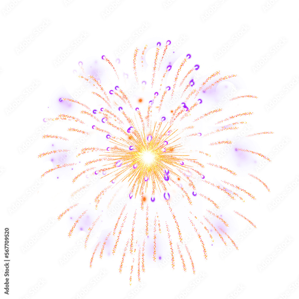 Realistic firework elements PNG format easy to use festive sparkler ...