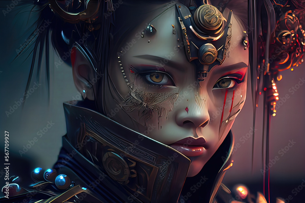 fictional character, ai generated, close up, portrait of a steam punk ...