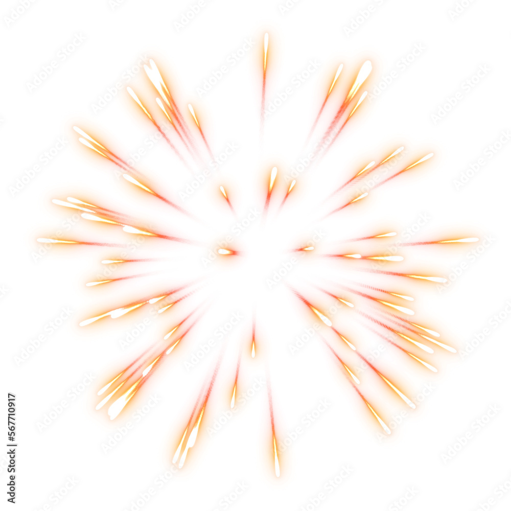 Realistic firework elements PNG format easy to use festive sparkler ...
