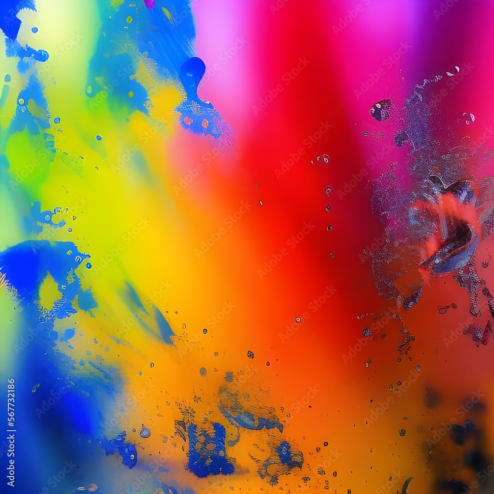 Color mashup, created with generative AI tools. Stock Illustration ...