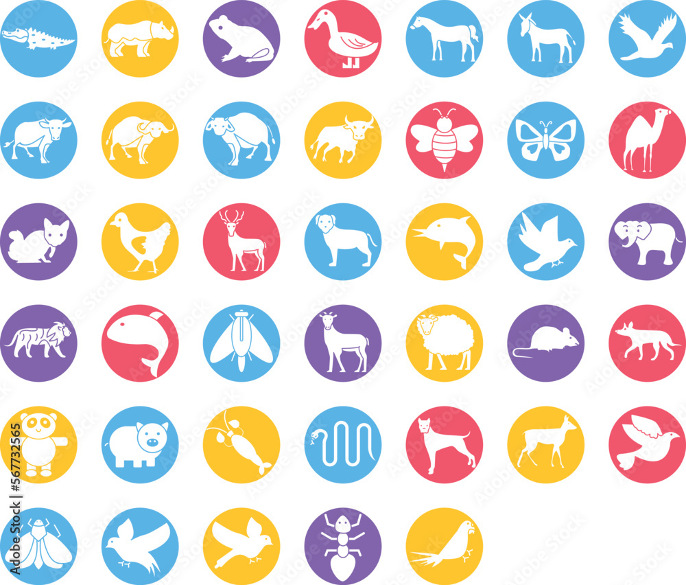 Animal icons pack, Birds Pack, Animal icons pack, pet icons set, mammal ...