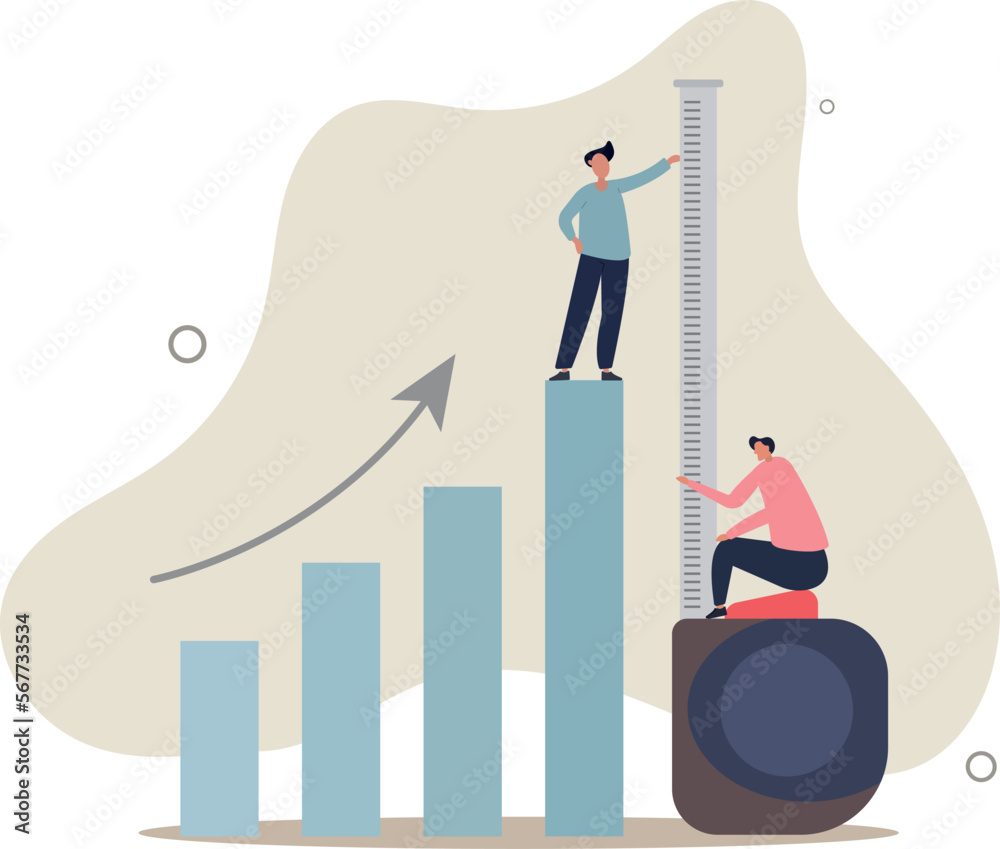 Vecteur Stock Business benchmark measurement, KPI, key performance indicator to evaluate success ...