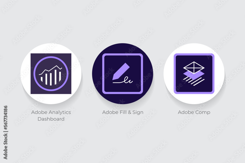 Adobe Analytics Dashboard, Fill and sign, Comp logos Stock Vector ... Adobe Analytics Dashboard, Fill and sign, Comp logos Stock Vector ...