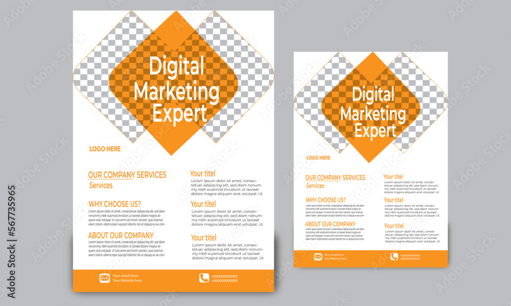 flyer template design in free vector, real estate home sale flyer ...