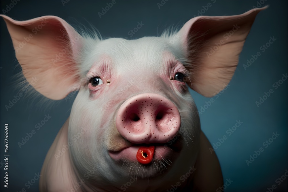 pig created using Generative AI Technology Stock Illustration | Adobe Stock