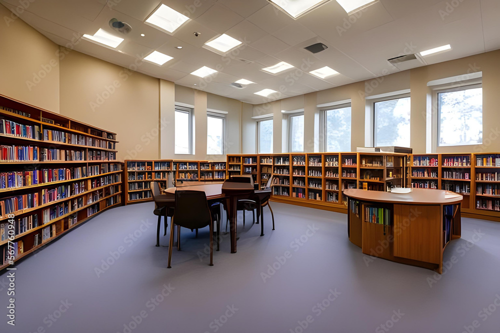 library with windows. books in a library. books in library. shelves ...