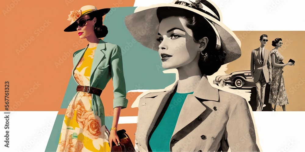 Vintage Fashion Collage