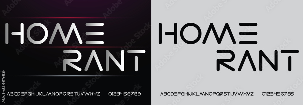 Home Rant, Graphic Design, Game Sport Movie Alphabet Font. Typography ...