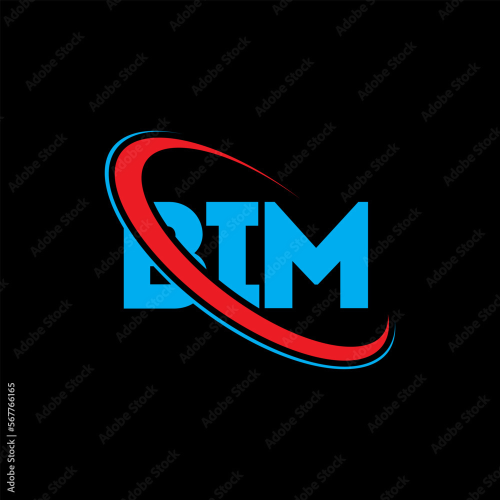 BIM logo. BIM letter. BIM letter logo design. Initials BIM logo linked ...