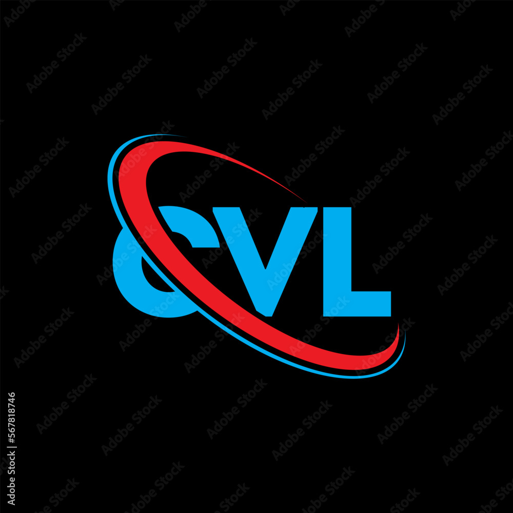 CVL logo. CVL letter. CVL letter logo design. Initials CVL logo linked ...