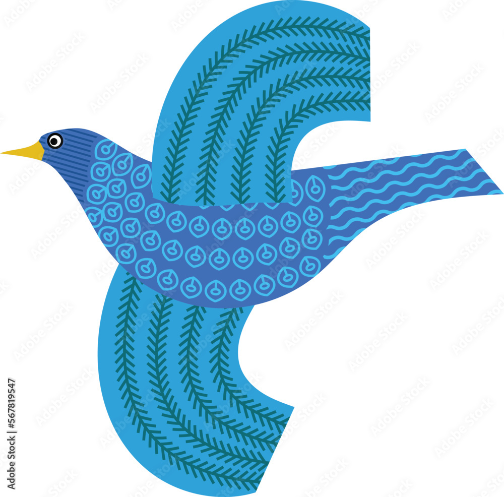 Hand-drawn traditional ancient tribal folk art, India. Pictorial ...