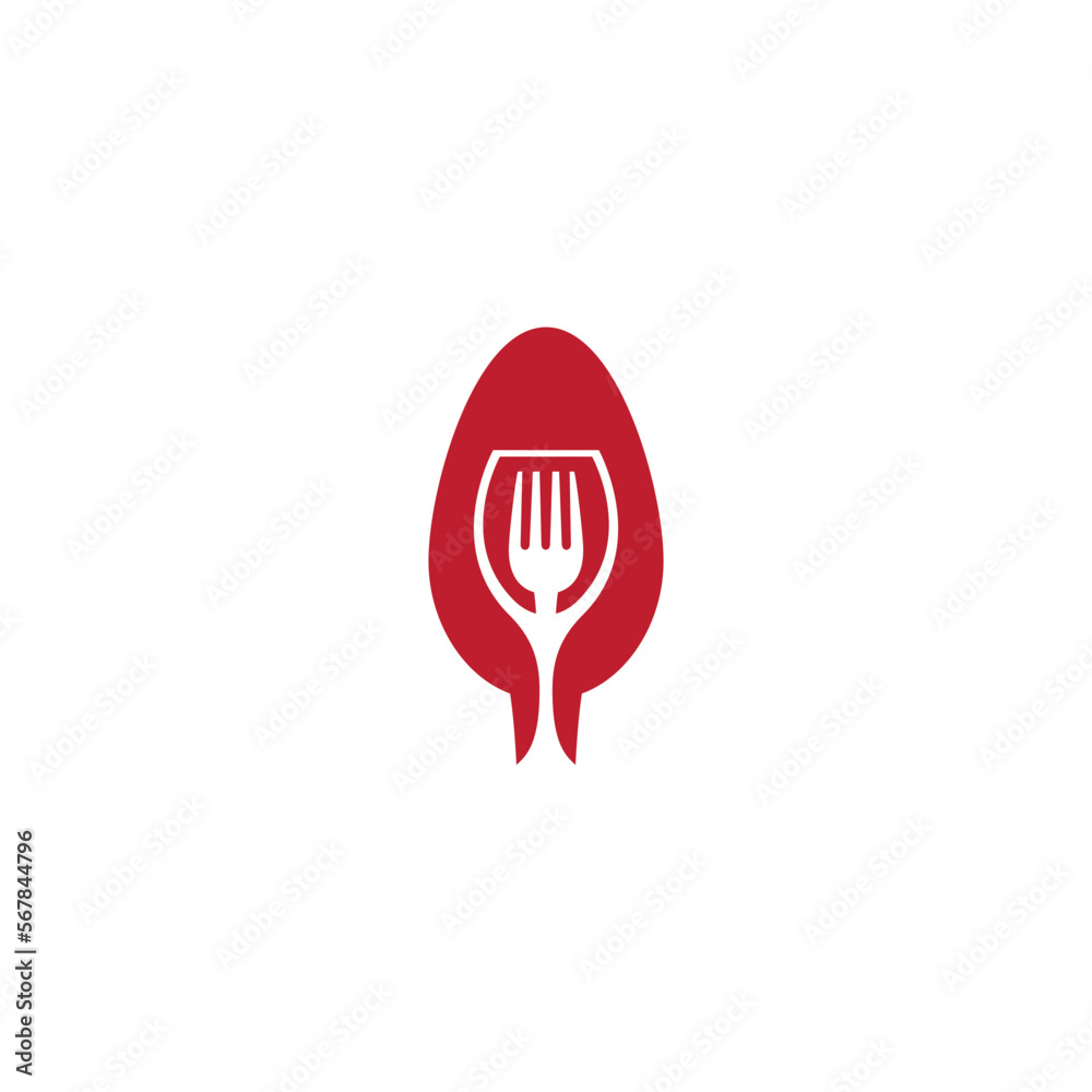 vector illustration of spoons and cutlery for icons, symbols or logos ...
