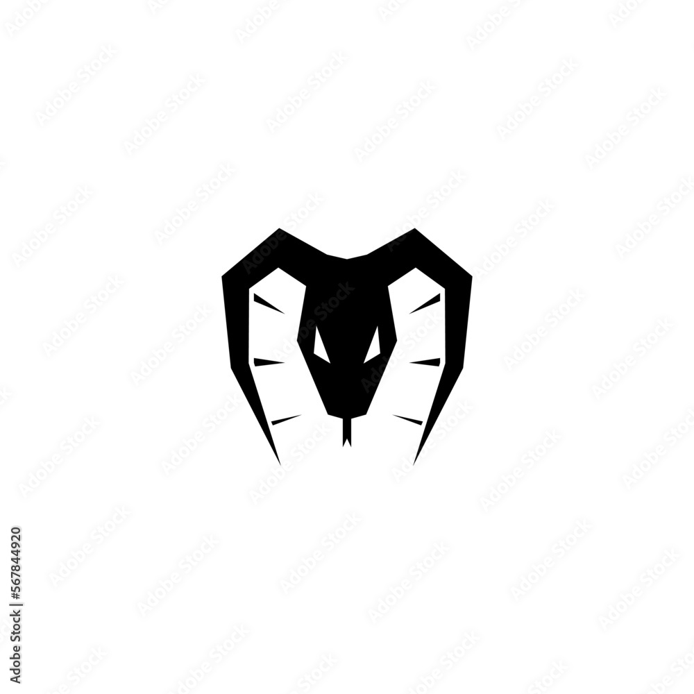 cobra head vector illustration for icon,symbol or logo. snake head logo ...