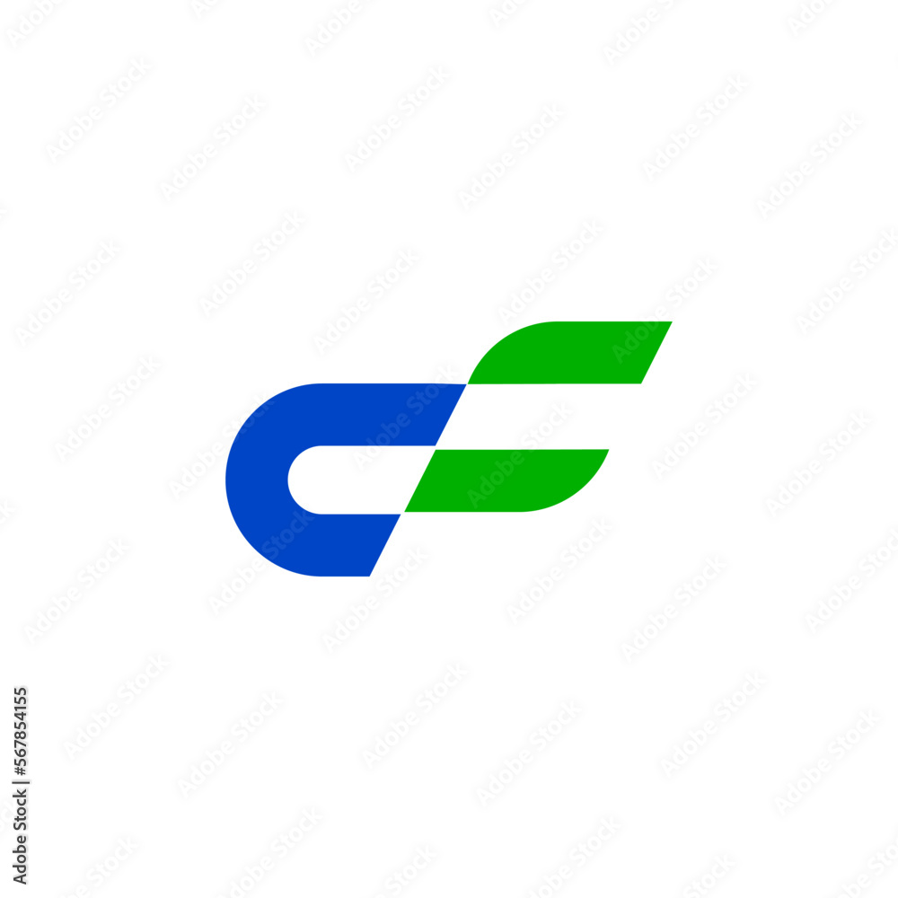 CF INITIAL DESIGNS TEMPLATE Stock Vector | Adobe Stock