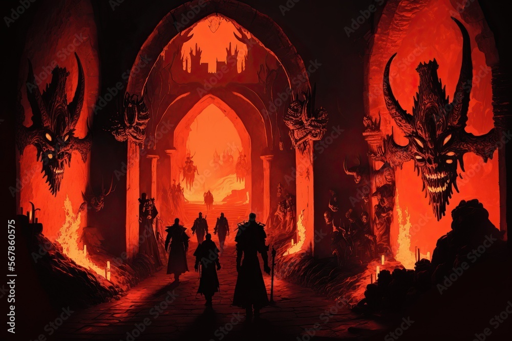 Guided tour in hell, concept of Demonic Possession and Underworld ...