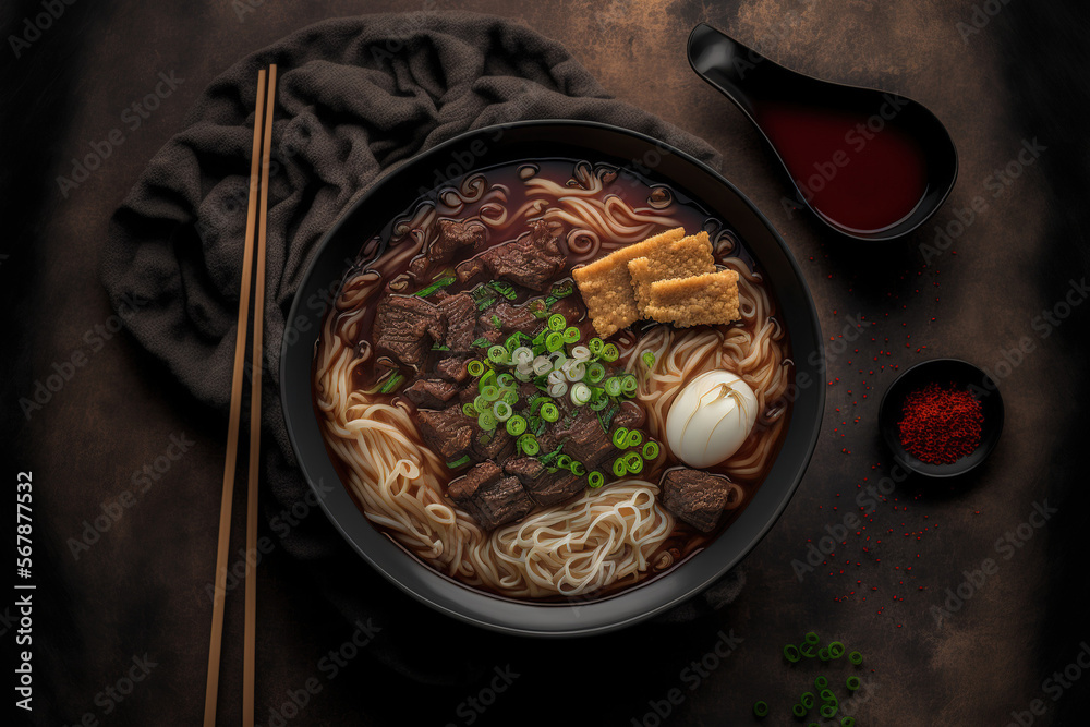 Niu Rou Mian Taiwan (Beef noodle soup, often referred to as beef ...