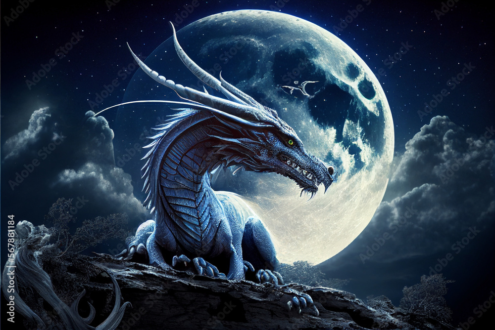 Majestic fantasy dragon background/desktop/wallpaper, magic fairy tale ...
