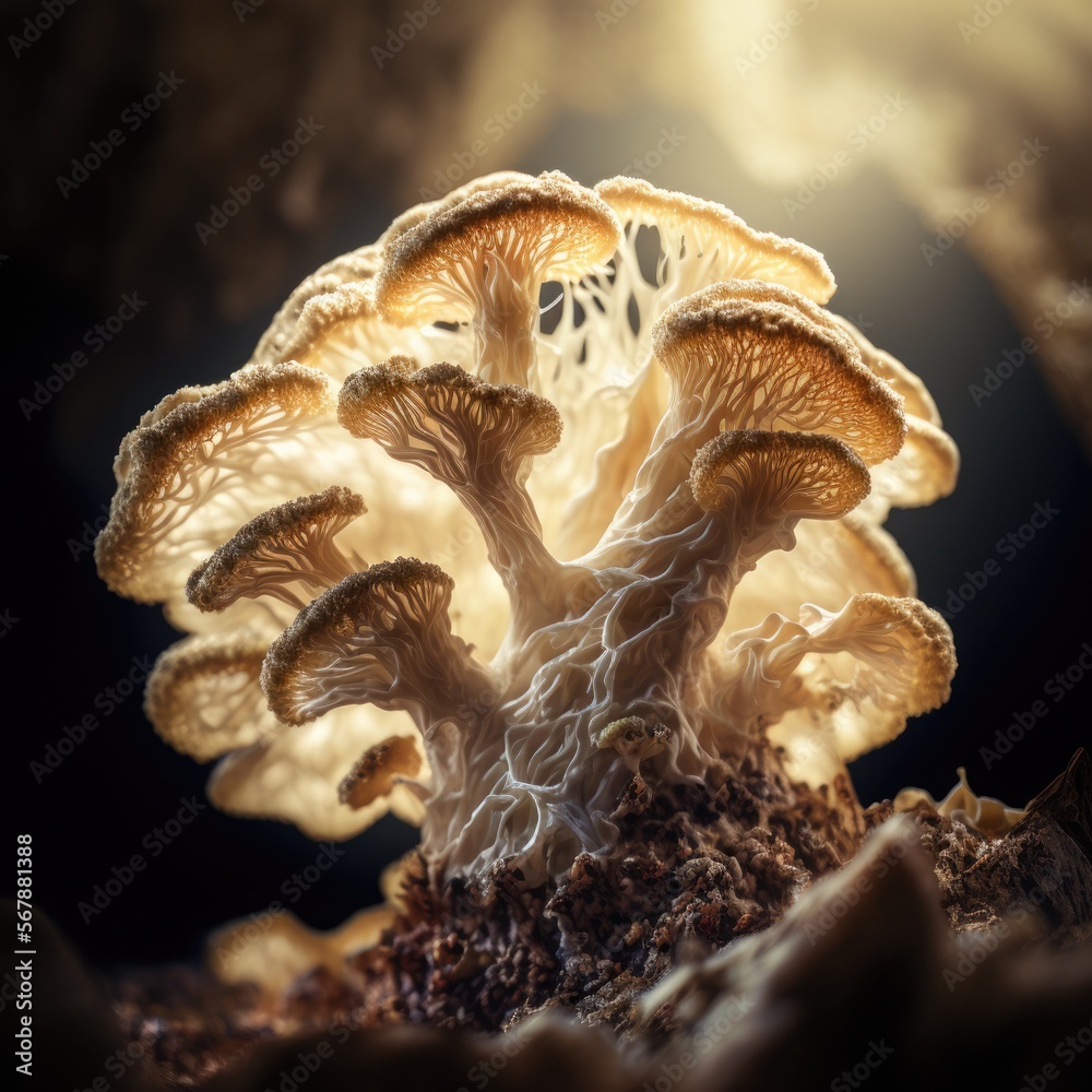 Magic mushroom mycelium. Organic Psychedelic Fantasy, Mystic Magical ...