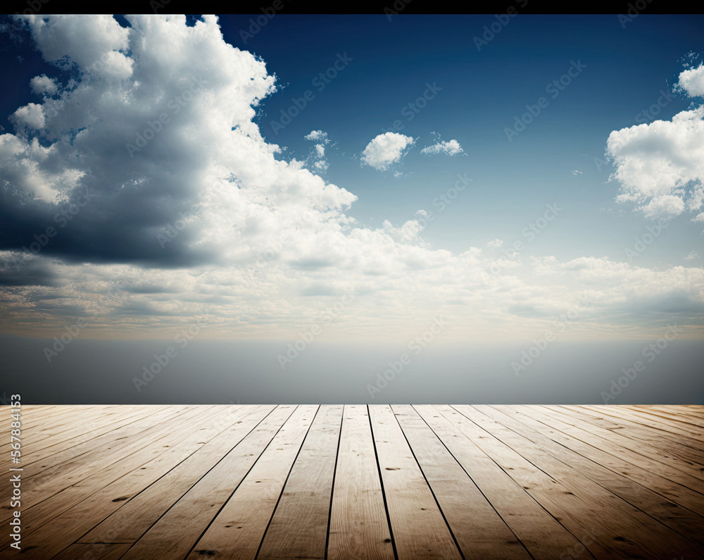 picture of a wooden floor Sky and backdrop mockups. In a smart object ...