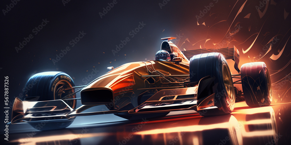 Formula 1 car, F1 car, Generative AI Stock Illustration | Adobe Stock