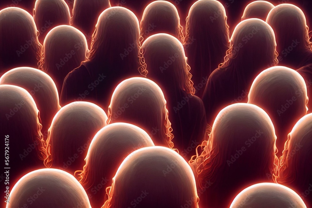 Ilustrace „Realistic painting of Jesus in crowd arguing with Pharisees ...