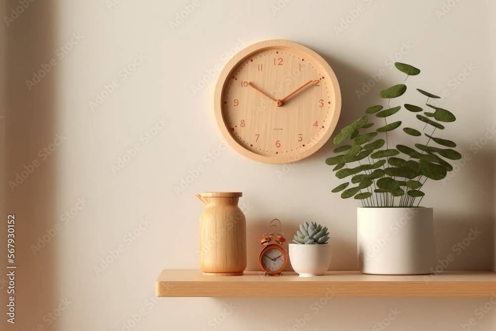 Minimal cozy counter mockup design for product presentation background ...