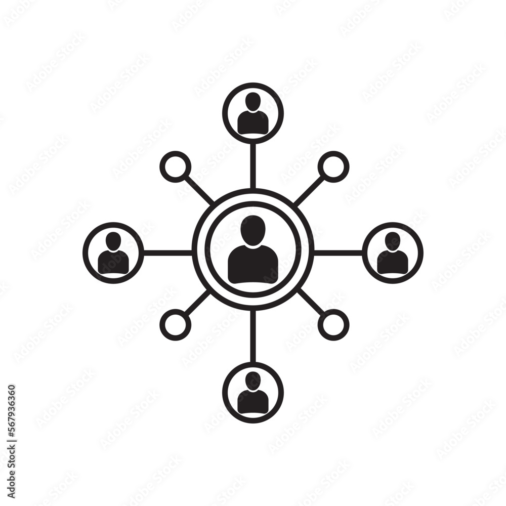 Communication icon. People connection icon. Teamwork icon. People ...