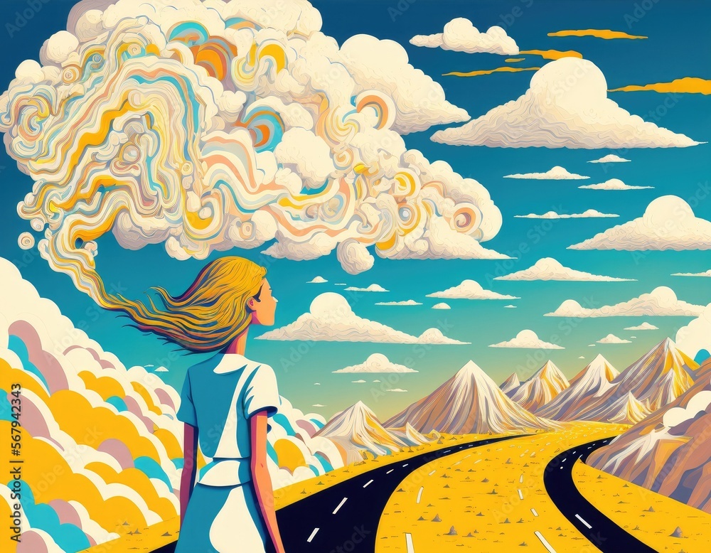 hope, freedom, life, dream route, and aspiration notion in conceptual ...