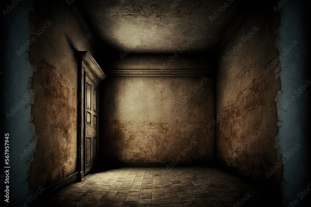 ancient, drab room. Generative AI Stock Illustration | Adobe Stock