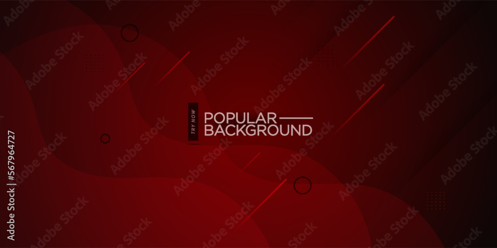 Abstract dark red gradient illustration background with 3d look and ...