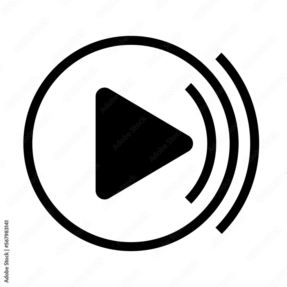 play button Stock Vector | Adobe Stock