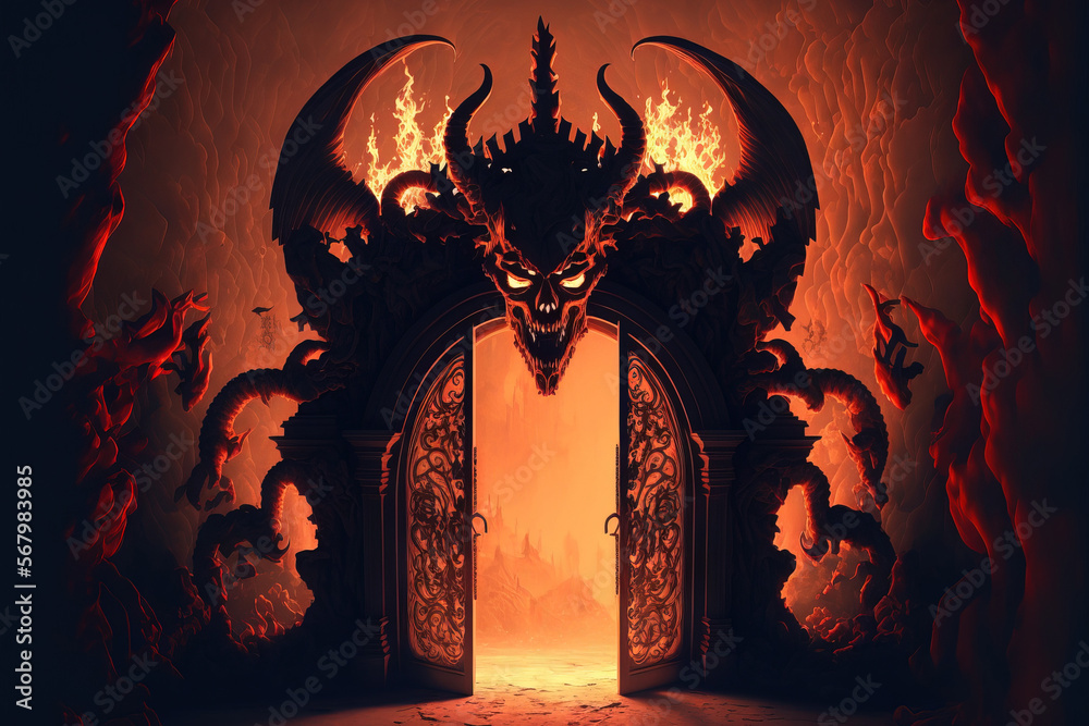 The entrance to hell is also known as the underworld. the entrance to ...