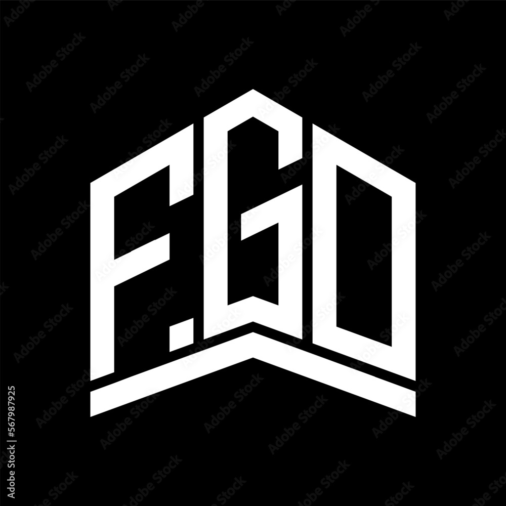 FGO letter logo design. FGO creative initials monogram vector letter ...